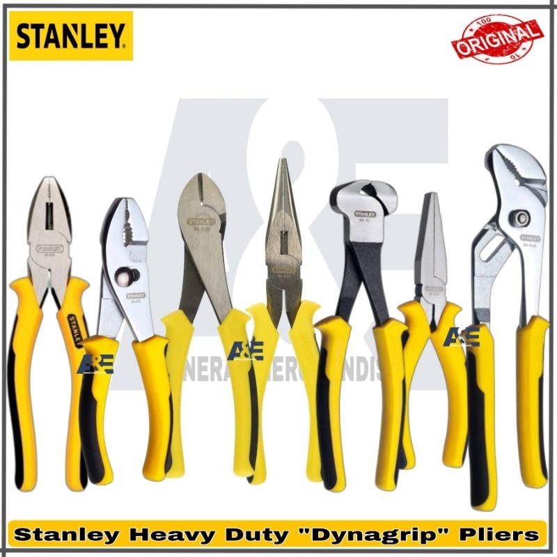 Stanley Dynagrip Pliers ( Long Nose , Combination , Diagonal, Groove ...