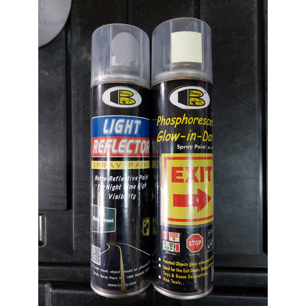 Bosny Glow In The Dark Or Light Reflector Spray Paint - SOLD Separately ...
