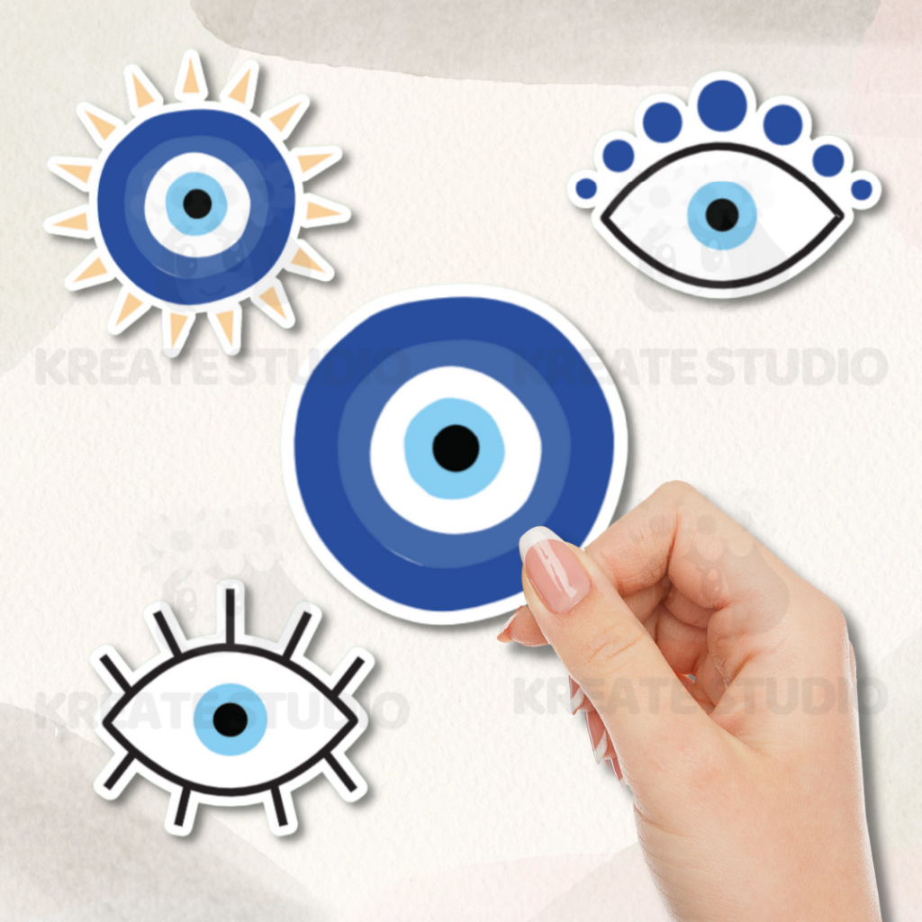 EVIL EYE | Laminated Waterproof Sticker for Tumblers and more | Shopee ...