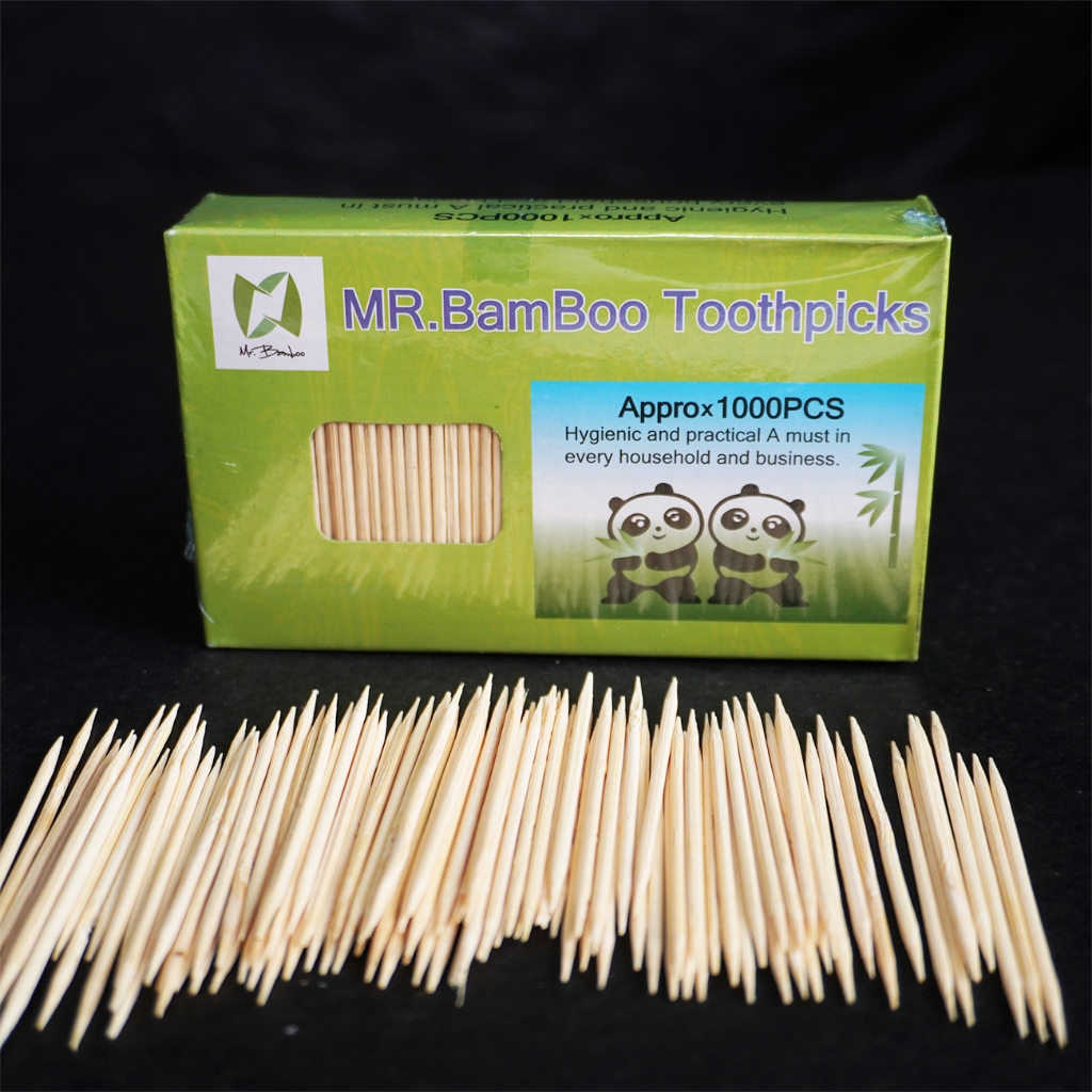 1000pcs Bamboo Toothpick | Shopee Philippines