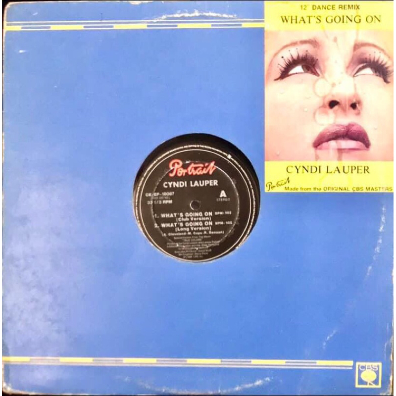 CYNDI LAUPER - WHAT’S GOING ON 12” EXTENDED PLAY LP READ FIRST DANCE ...