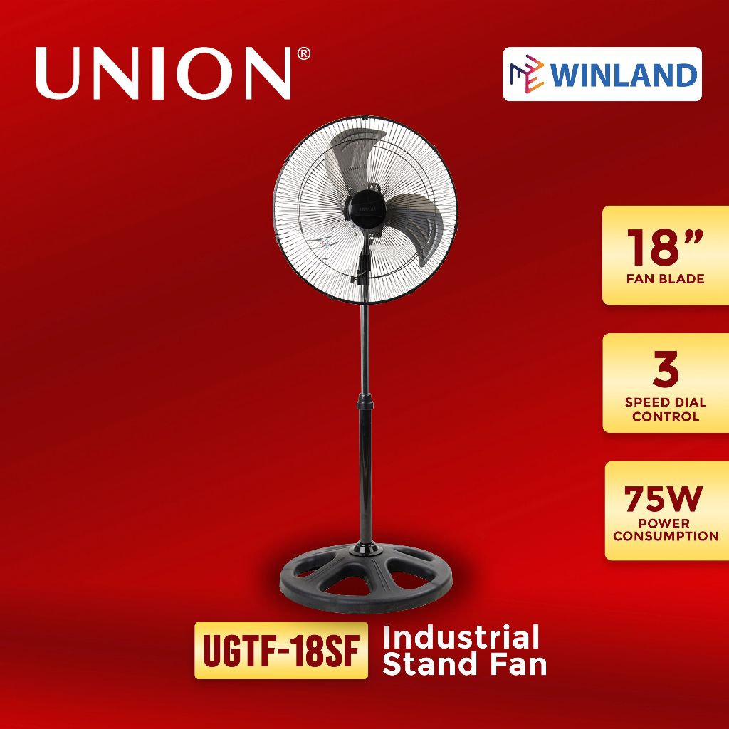 UNION by Winland 18inches Industrial Stand Fan / Electric Fan UGTF-18SF ...