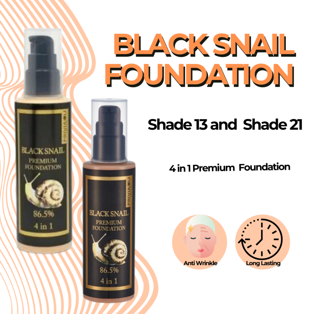 Original BLACK SNAIL PREMIUM FOUNDATION | Shopee Philippines