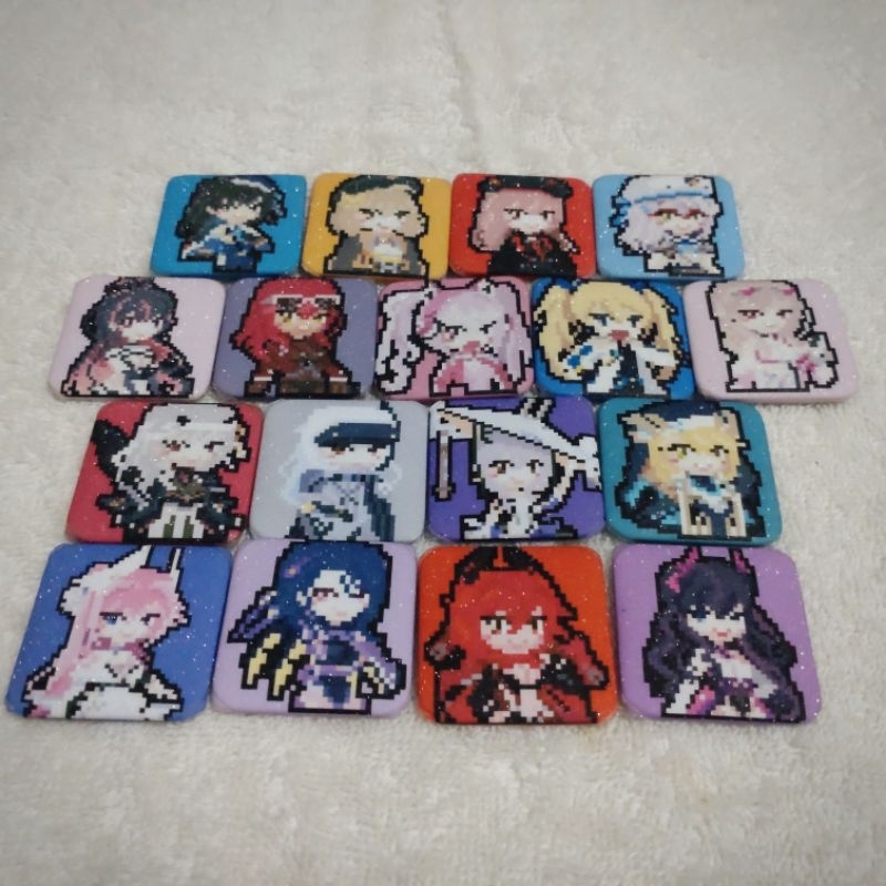 Pixel Goddess of Victory: Nikke Square Pins | Shopee Philippines