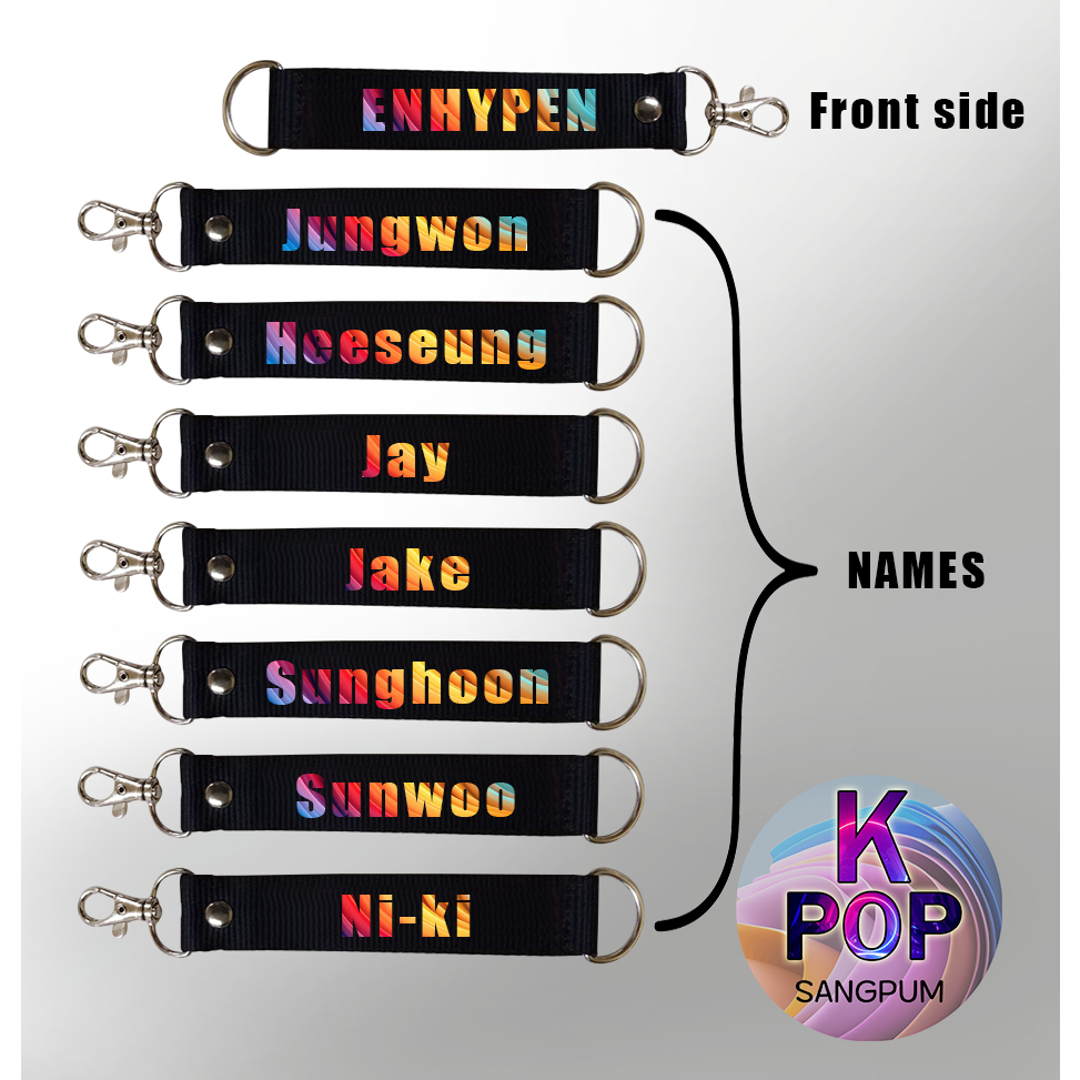 Enhypen Key chain with names | Shopee Philippines