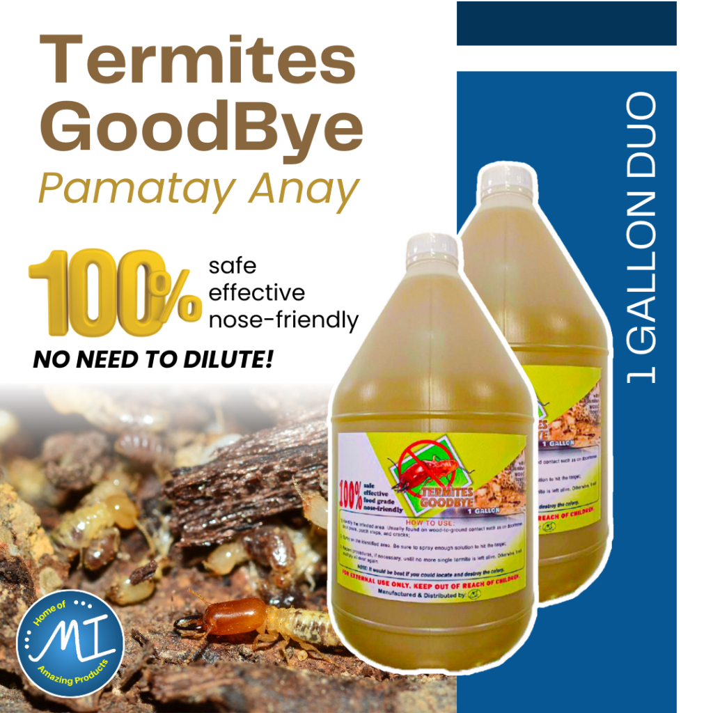 1 Gallon DUO Termites GoodBye // Pamatay Anay // termite killer ...
