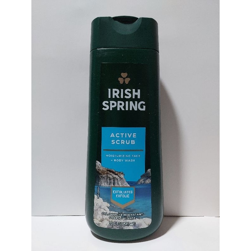 Irish Spring Active Scrub Moisturizing Face + Body Wash 591ml | Shopee ...