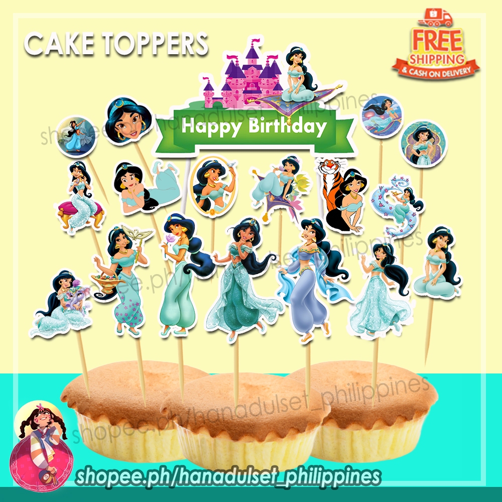Jasmine Cake Topper SET Happy BIrthday | Shopee Philippines