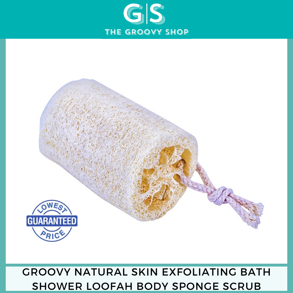 Groovy Natural Skin Exfoliating Bath Shower Loofah Body Sponge Scrub ...