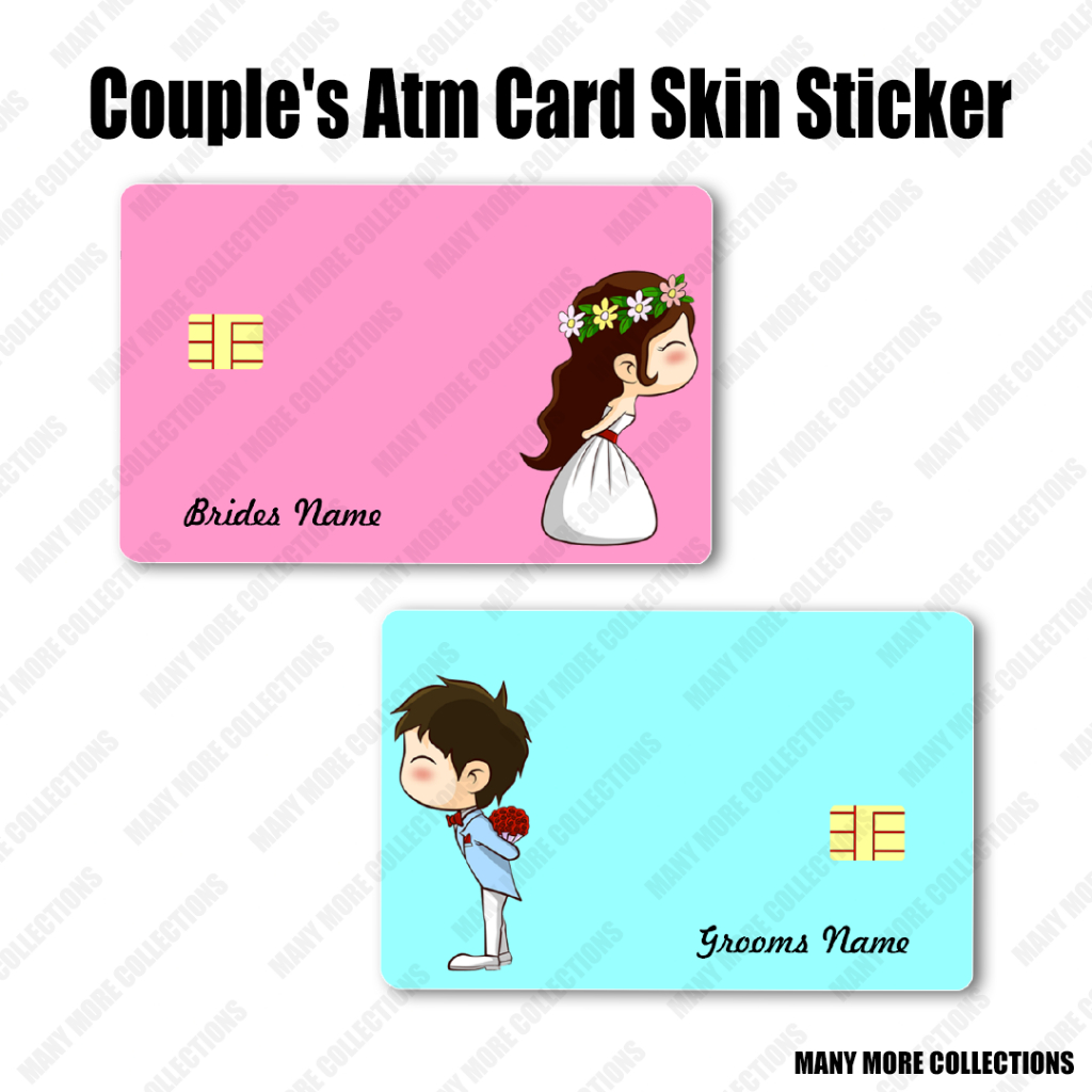 Couple ATM Debit Bank Card Skins Stickers | Couples ATM | Shopee ...