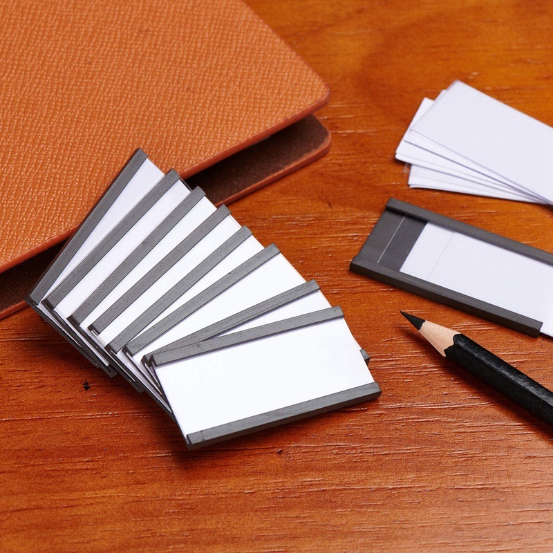 50Pcs/set Magnetic Label Holders 50*25MM/75*25MM Universal Metal Shelf ...