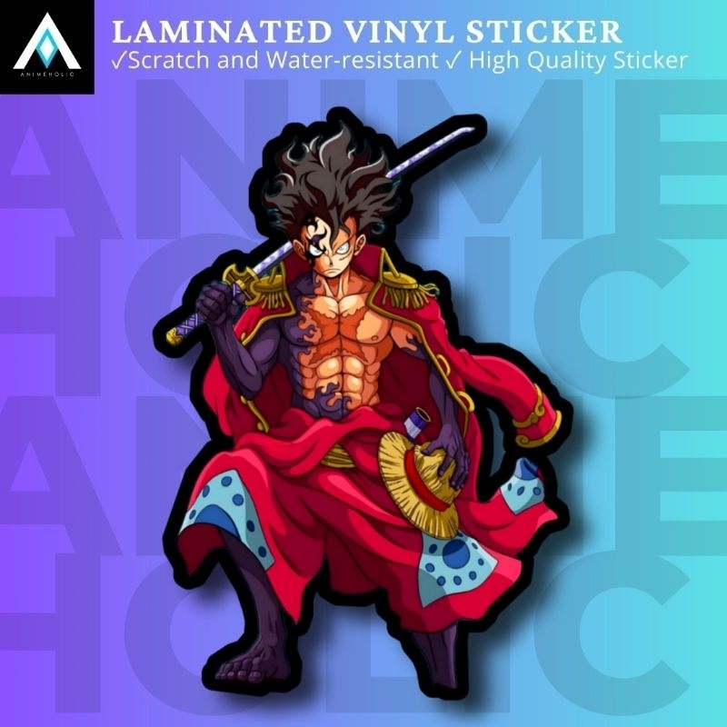 MONKEY D LUFFY ONE PIECE WANO ARC LAMINATED VINYL STICKERS ...