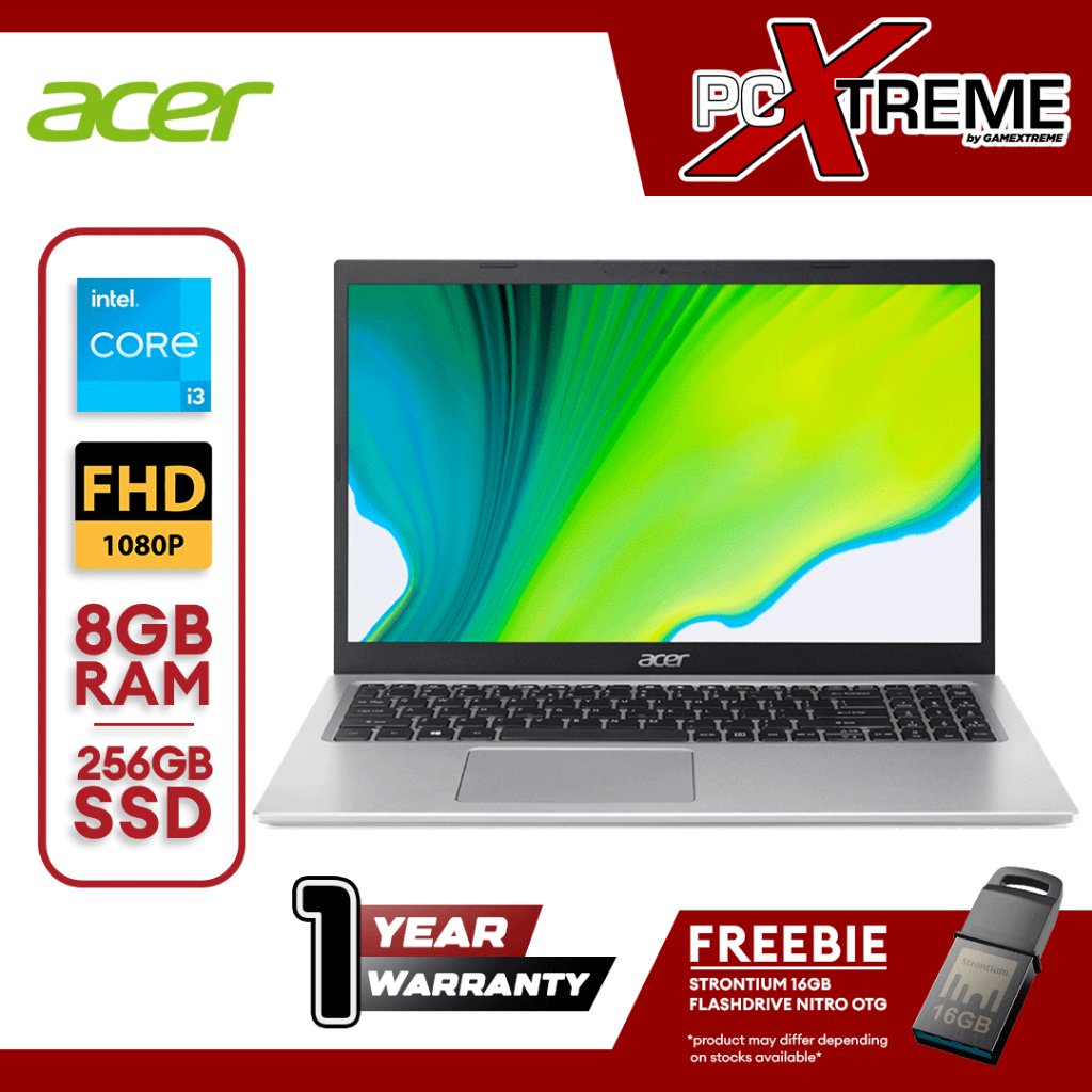 Acer Aspire 5 15.6" FHD Laptop - i3-1115G4 8GB RAM/256GB SSD A515-56 ...