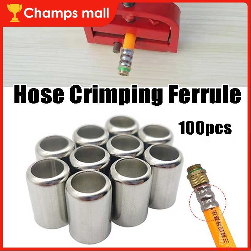 100Pcs Hose Crimping Ferrule Set For Pressure Washer / Power Sprayer ...