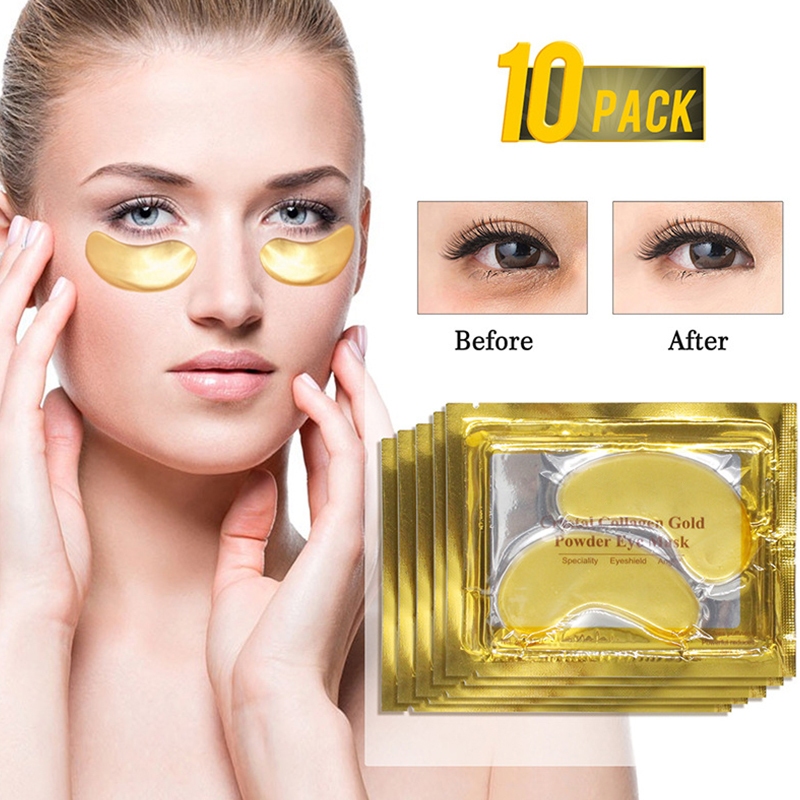 Anti-Aging 24k Gold Eye Mask Anti-wrinkle collagen eye mask remove dark ...