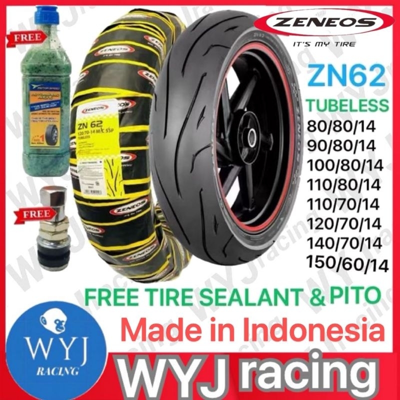 ZENEOS ZN62 MOTORCYCLE FREE TIRE SEALANT &PITO TIRE GULONG FREE ...