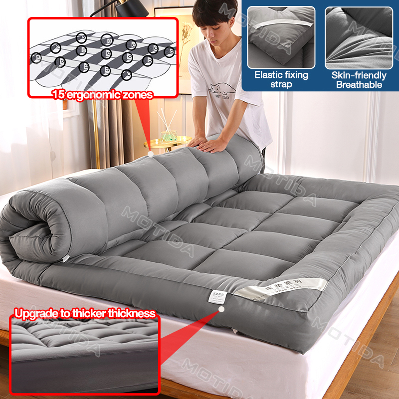 【Free Shipping】2m Foldable Mattress Velvet Form Mattress Topper Tatami ...