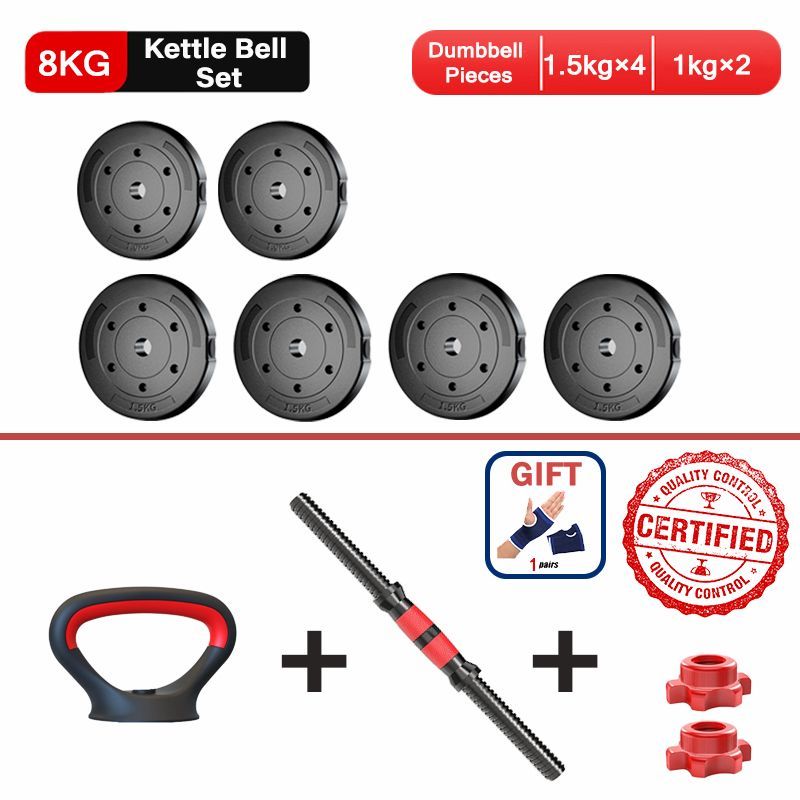 GT Adjustable Dumbbells Pair Detachable 10~45KG Dumbbell Set PPR Home ...