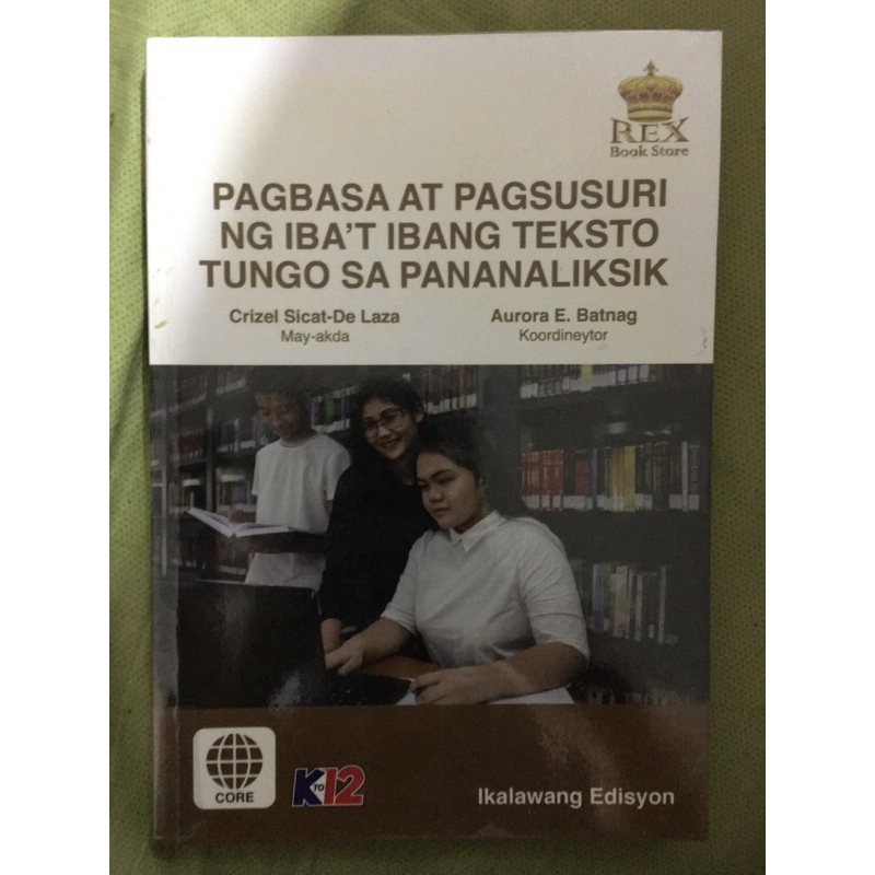Pagasa at pagsususri ng iba’t ibang teksto tungo sa pananaliksik Rex ...