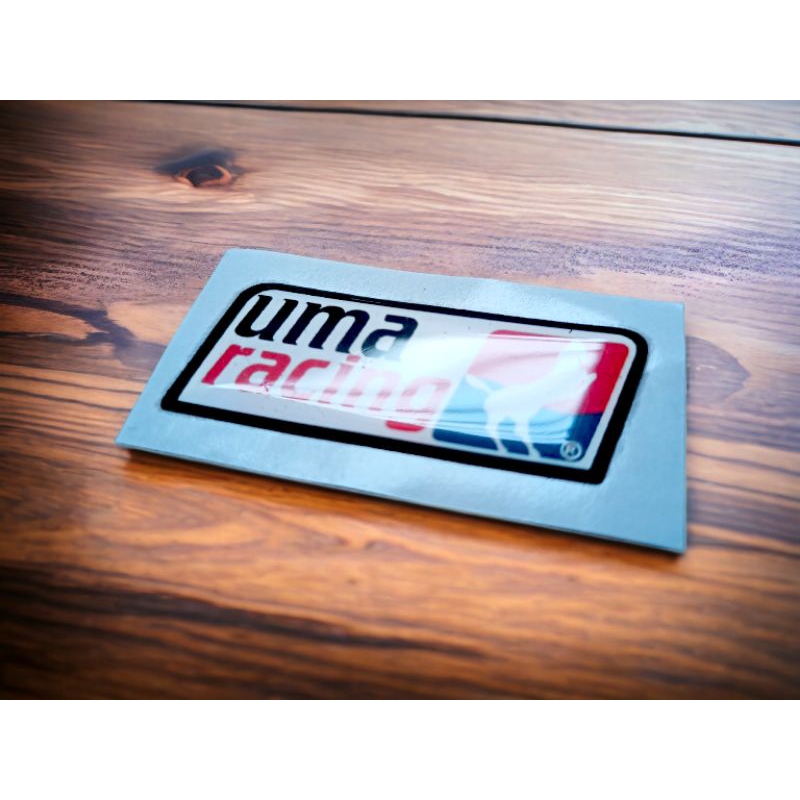 UMA RACING EMBLEM|" JELLY" VINYL STICKER EMBOSSED | Shopee Philippines