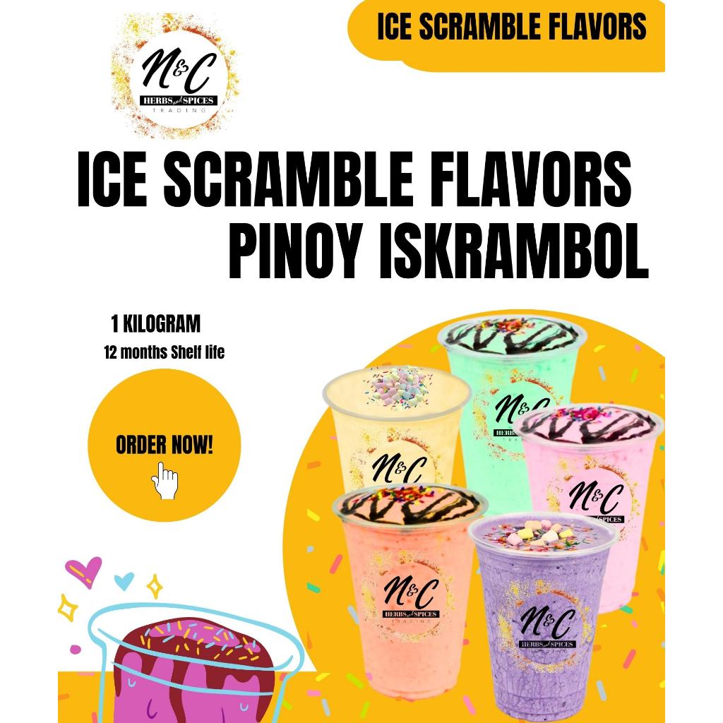 ICE SCRAMBLE POWDER FLAVORS PINOY ISKRAMBLE 100g 250g 500g 1kg | Shopee ...