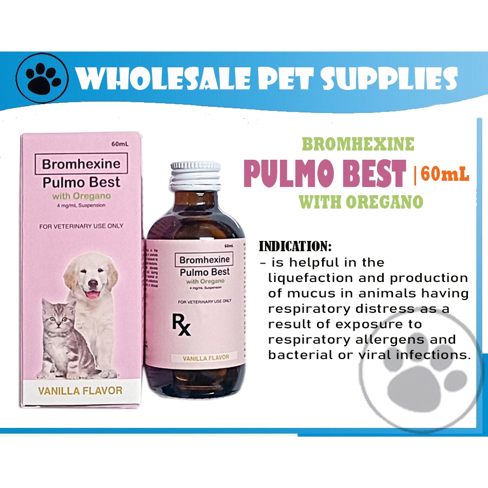 PULMO BEST (Bromhexine) for Pets | 60mL | Shopee Philippines