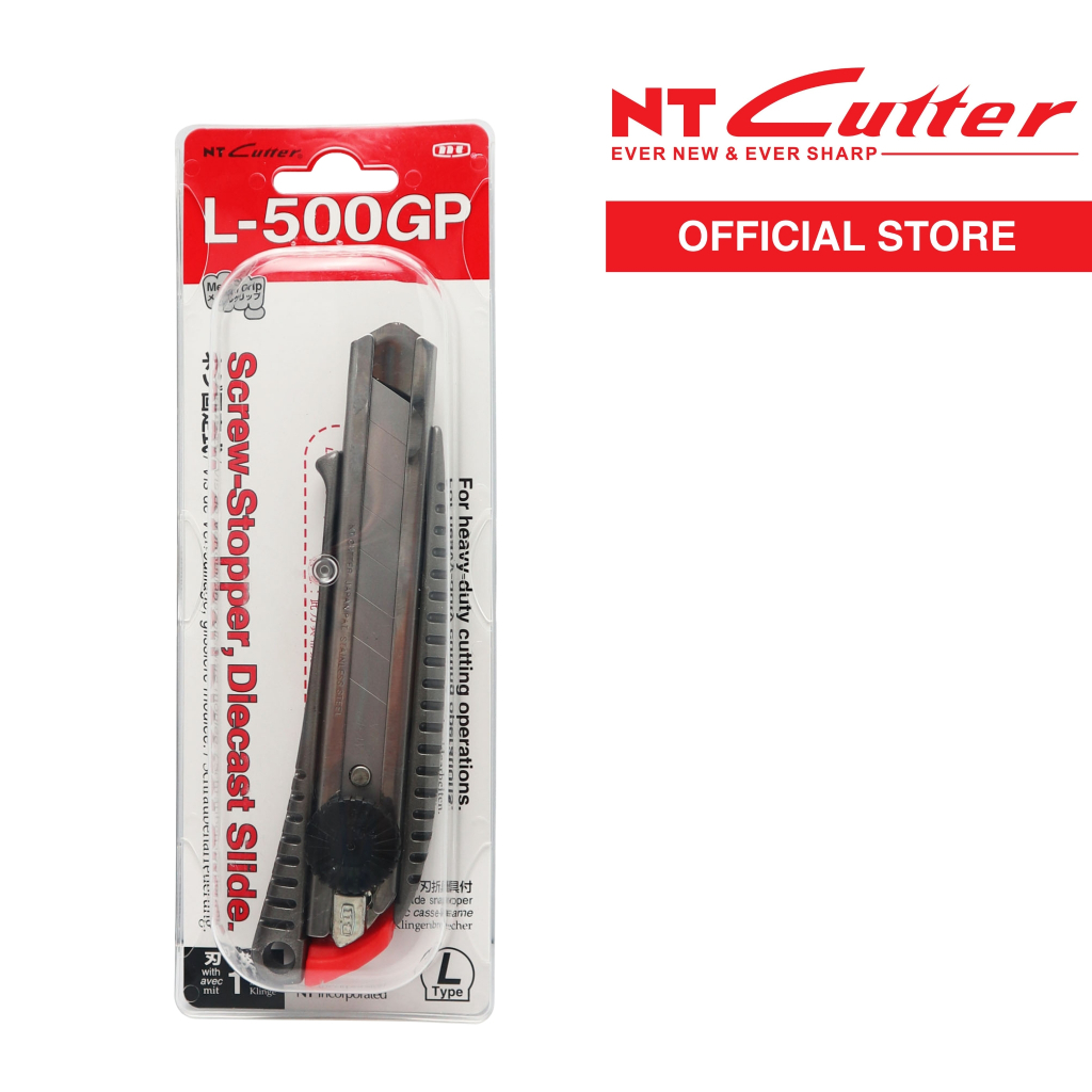 NT Cutter | Heavy-Duty | Screw-Lock, Aluminum Grip | L Type Blade ...