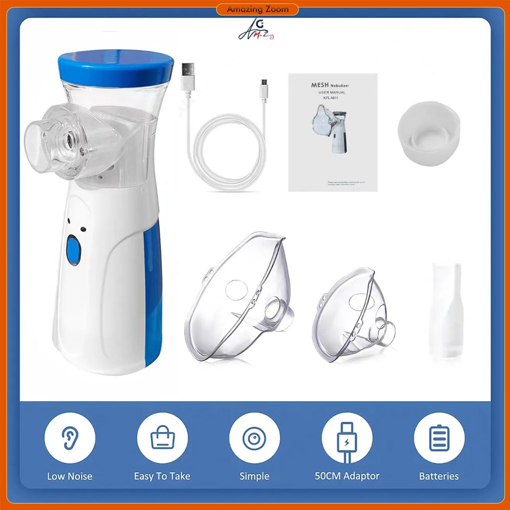 Medical Equipment Silent Nebulizer Mini Handheld Inhaler Inhalator Kids ...