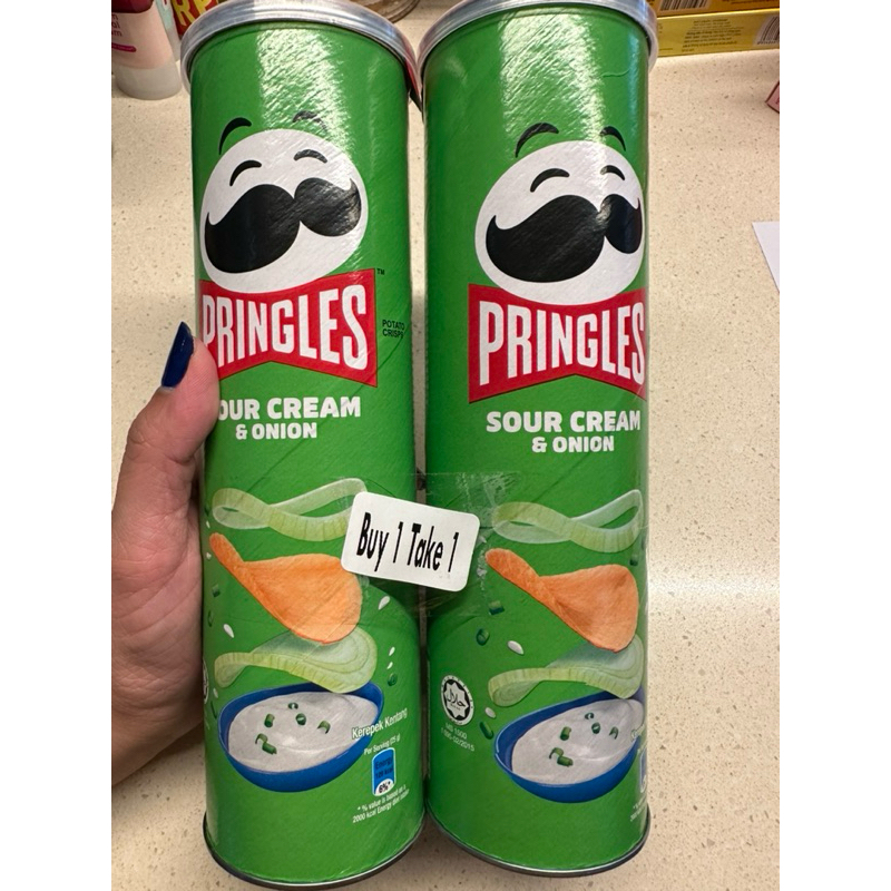 Buy 1 Take 1 PRINGLES SOUR CREAM & ONION CRISPS | Shopee Philippines