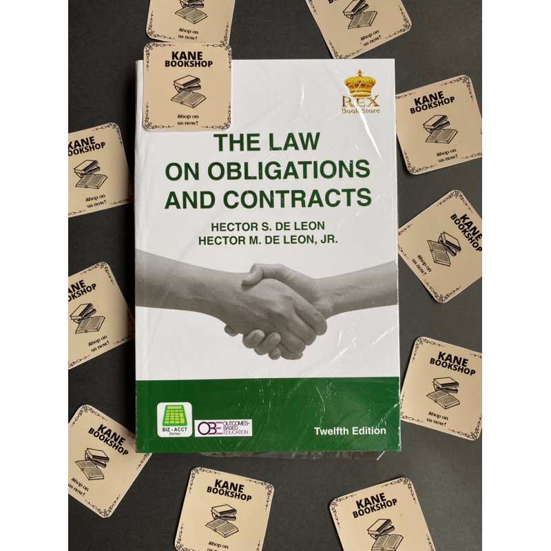 The Law on Obligation and Contracts by Hector De Leon | Shopee Philippines