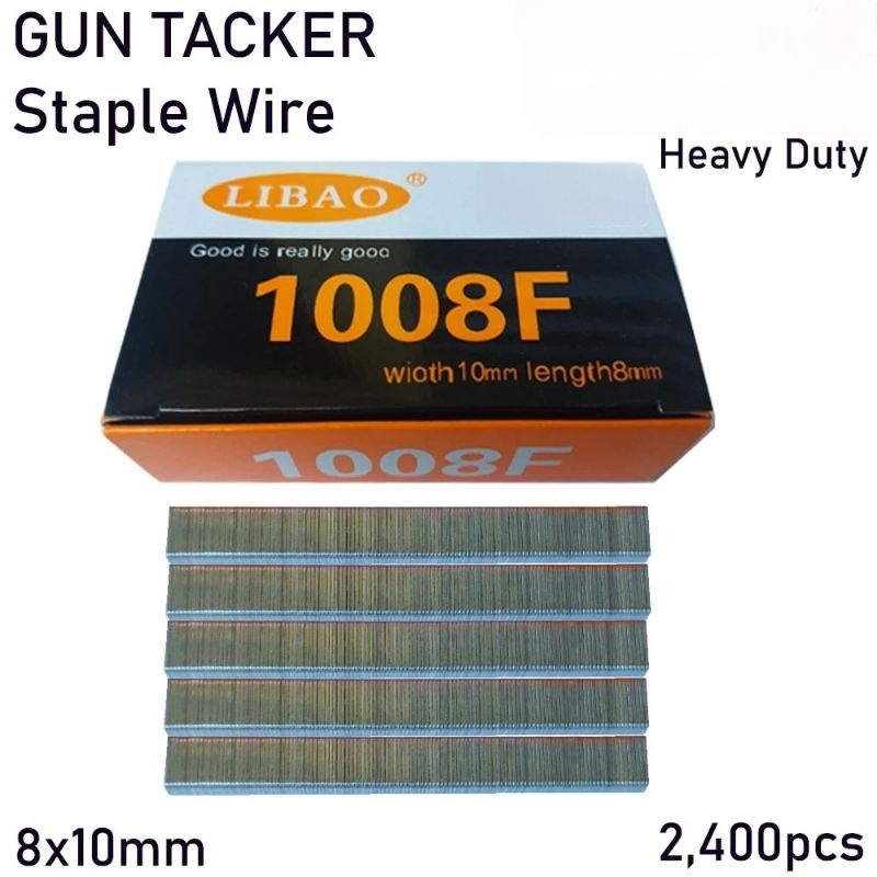 Gun Tacker Staple Wire High Quality 10mm x 8mm Heavy Duty, ( 2400 pcs ...