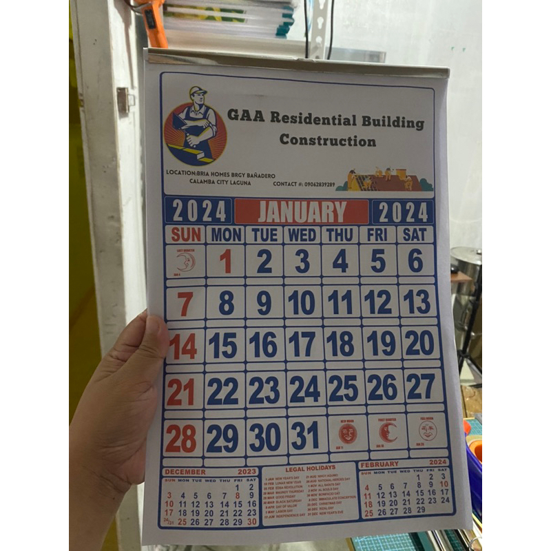 Customized Calendar (commercial and hanging calendar) | Shopee Philippines
