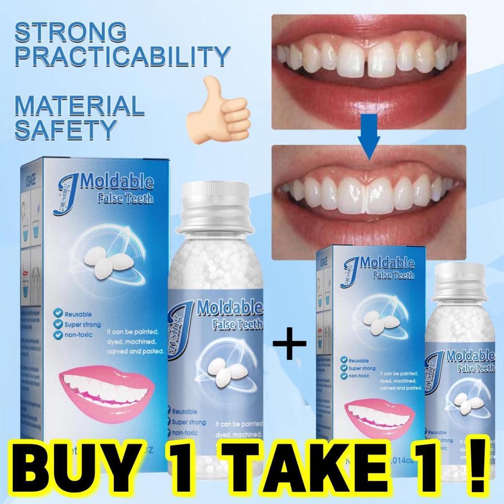 buy 1 take 1 30ml Temporary Tooth Repair Kit Denture Adhesive Resin ...