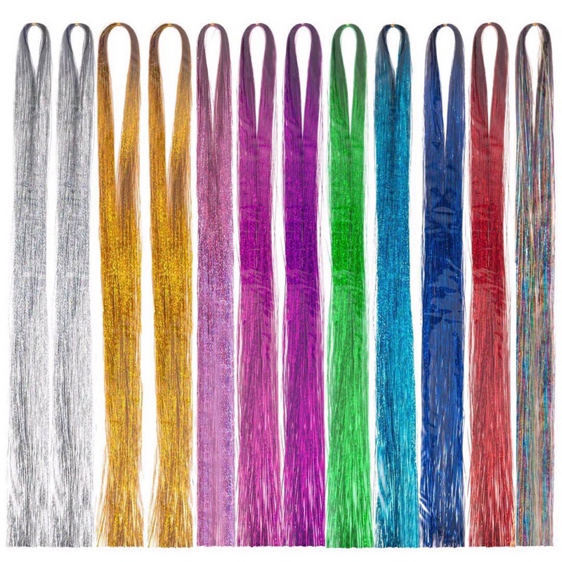 Korean Style Shining Sparking Hair Tinsel Colored Glitter Hair ...