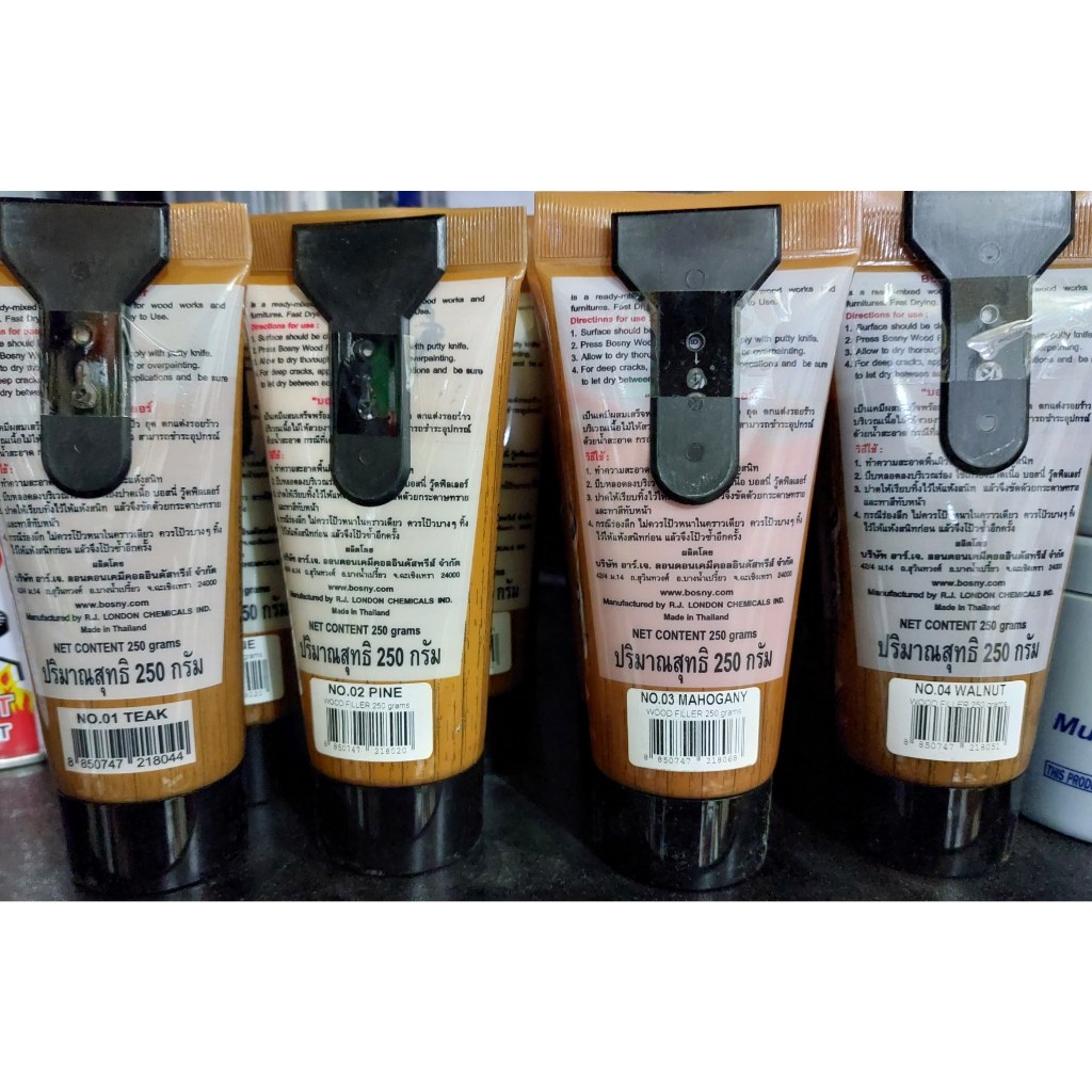 Bosny Wood Filler Tapal Tube 250g Sold Separately ( Ready Mix Filler ...