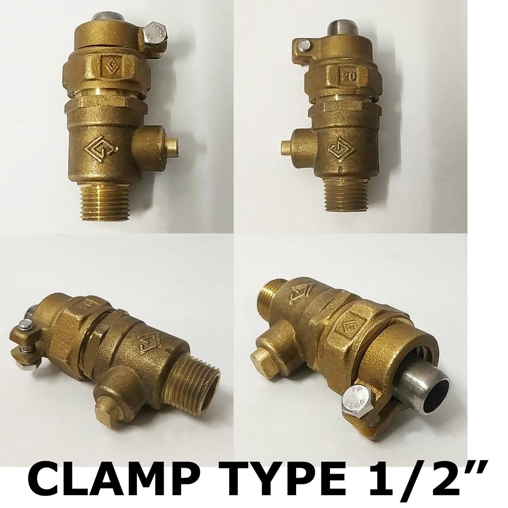 BRASS CORPORATION STOP 1/2" CLAMP TYPE === CLAMP TYPE | Shopee Philippines