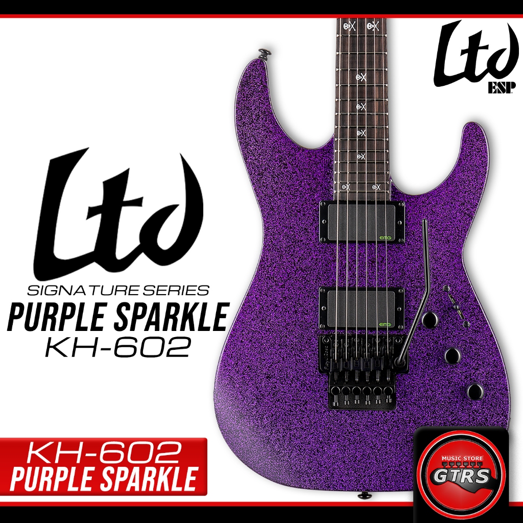 LTD by ESP Guitars Signature Series - KH-602 Purple Sparkle Kirk ...