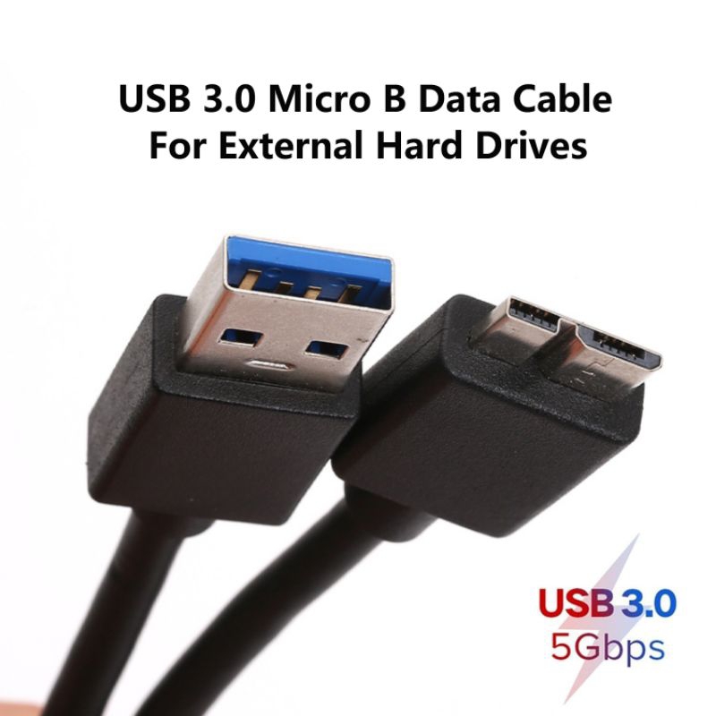 USB 3.0 Micro B Data Cable for External Hard Drive WD Seagate 5Gbps ...