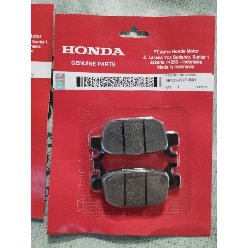 Brake Pad for Honda ADV 150 / PCX 150 REAR (06435-K97-NO1) | Shopee ...