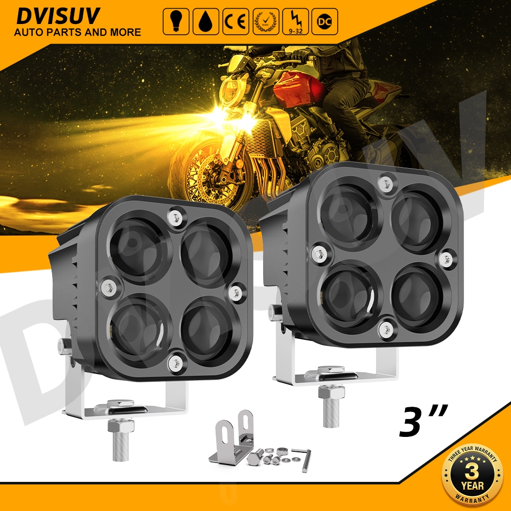 Mini Driving Light White+Yellow Universal High Quality 100W LED Work Light Fog Lamp for Motor ...