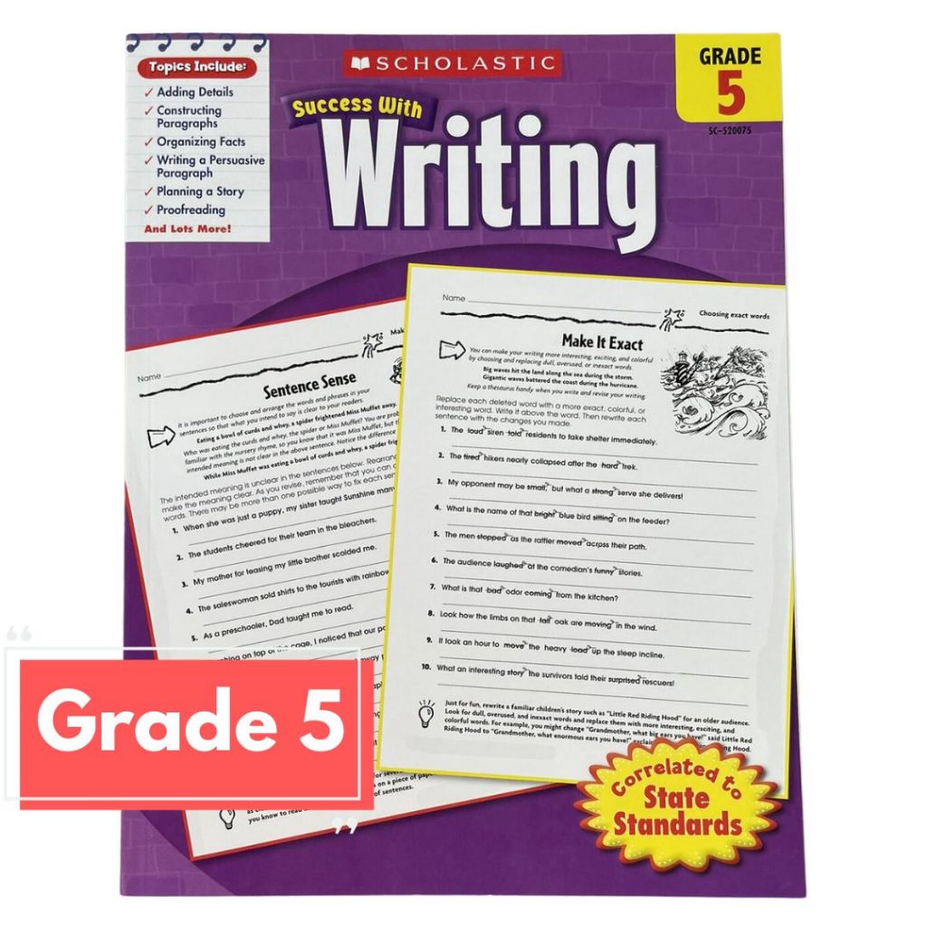 Scholastic Success with WRITING (Grade 5) | Shopee Philippines