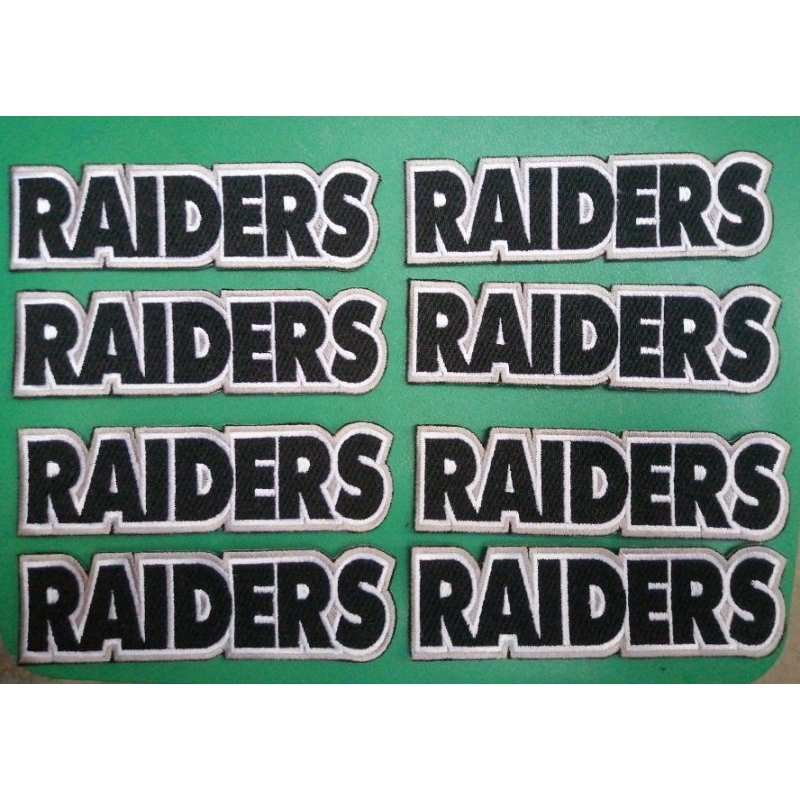 RAIDERS WORD EMBROIDERED PATCH | Shopee Philippines