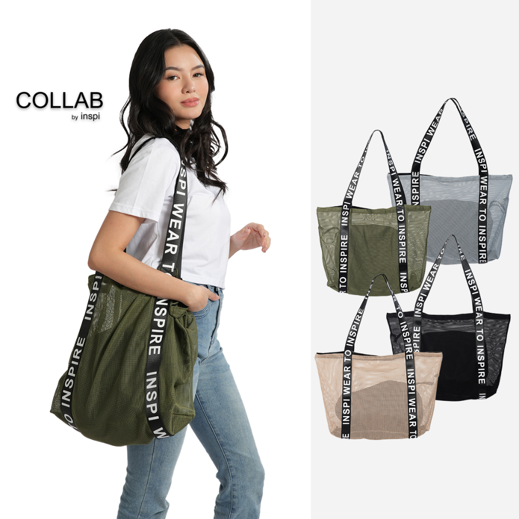 COLLAB By Inspi Printed Taped Mesh Bag Collection For Men Multi-Purpose ...