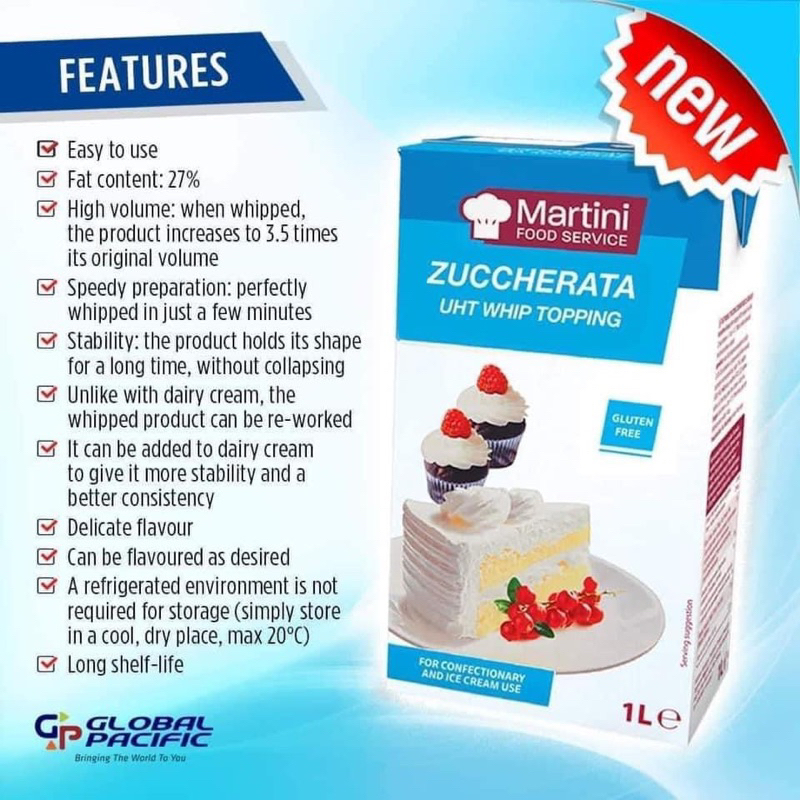 Martini Whip Cream 1L | Shopee Philippines