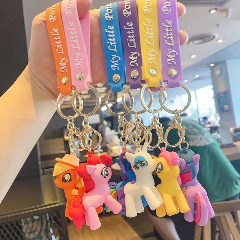 My Little Pony Keychain Pinkie Pie Twilight Sparkle Rarity Rainbow Dash ...