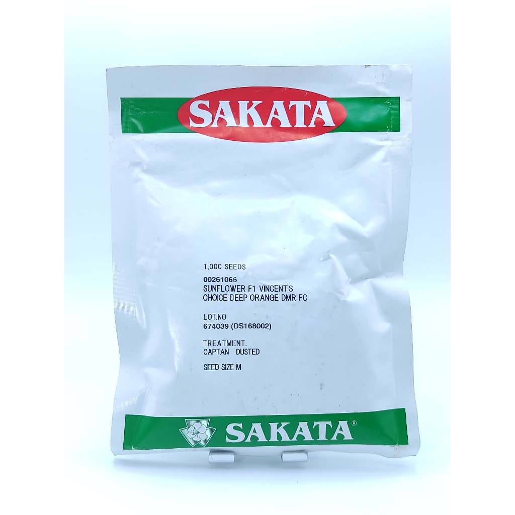 SAKATA SUNFLOWER SEEDS TALL VARIETY - ST VINCENT'S CHOICE DEEP ORANGE ...