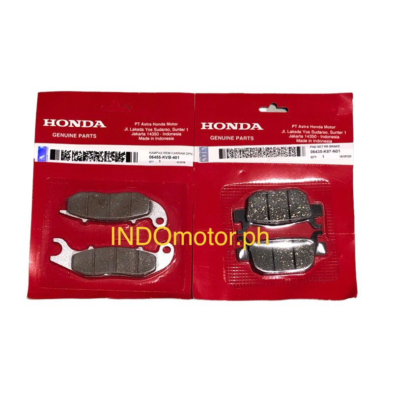 HONDA BRAKE PAD SET for ADV 150/ 160 ABS, PCX 160 ABS. | Shopee Philippines