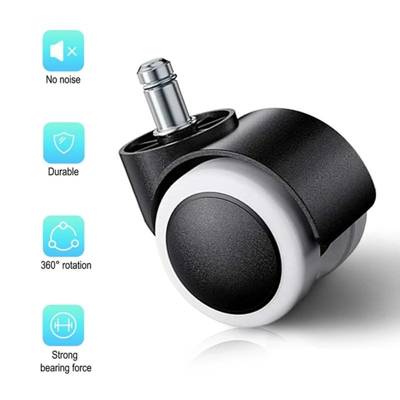 Office Chair Casters Universal Office Chair Wheels Replacement | Shopee ...