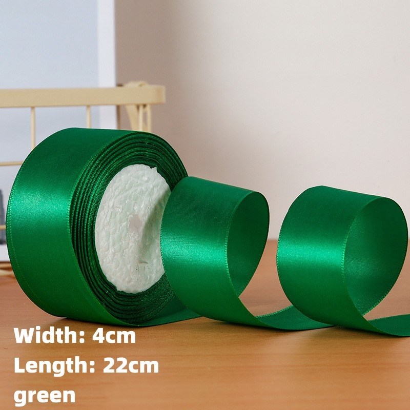 4cm (25 yards/roll) Satin Ribbon Roll Gift Packaging Ribbon Flower ...