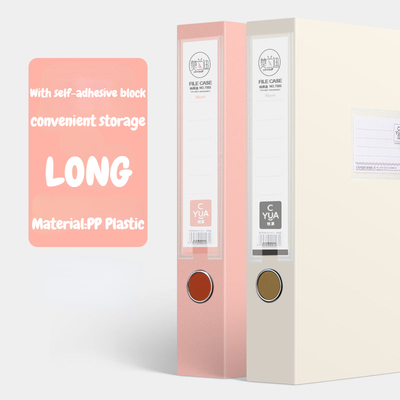 White Long File Folder Box Office Paper Organizers Document Box File ...